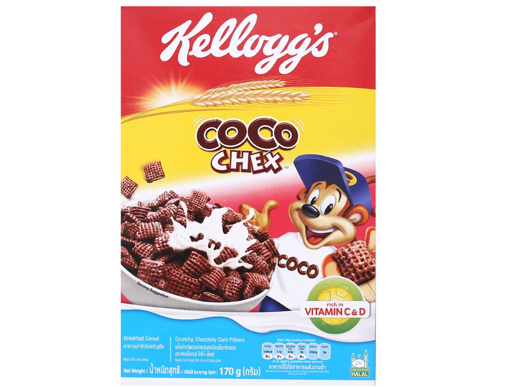 Ngũ cốc Kellogg's Coco Chex 170g giá tốt tại Bách hoá XANH