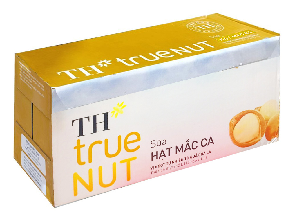 12 hộp sữa macca TH True Nut 1L giá tốt tại Bách hoá XANH