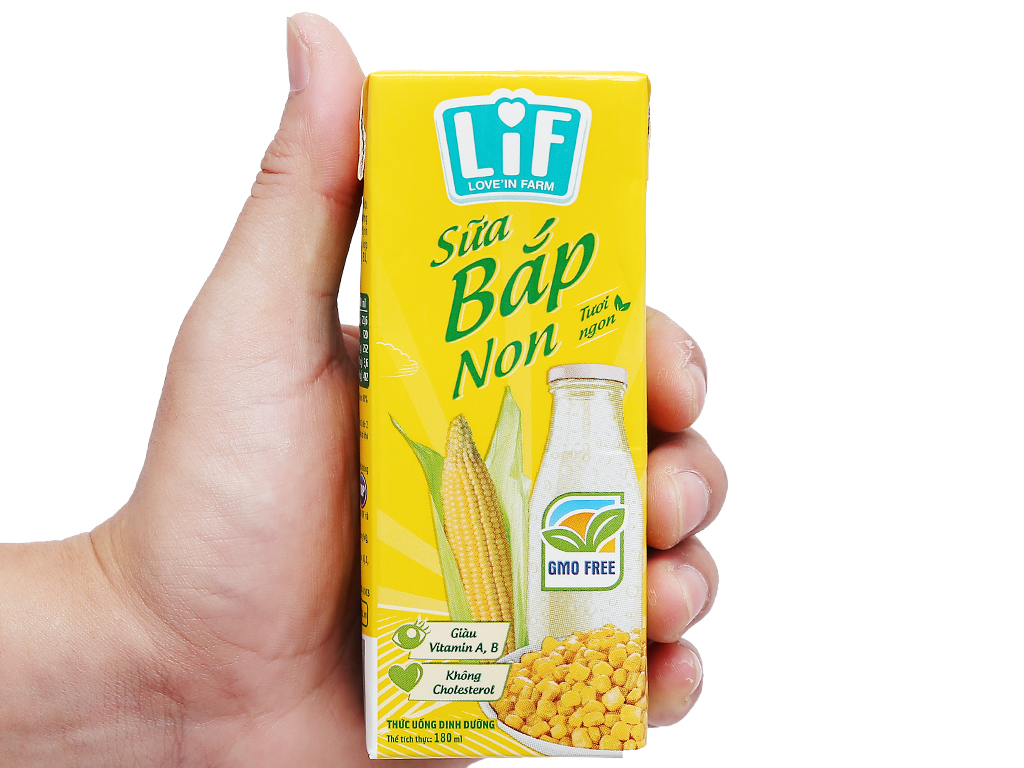 Thùng 24 hộp sữa bắp non LiF 180ml