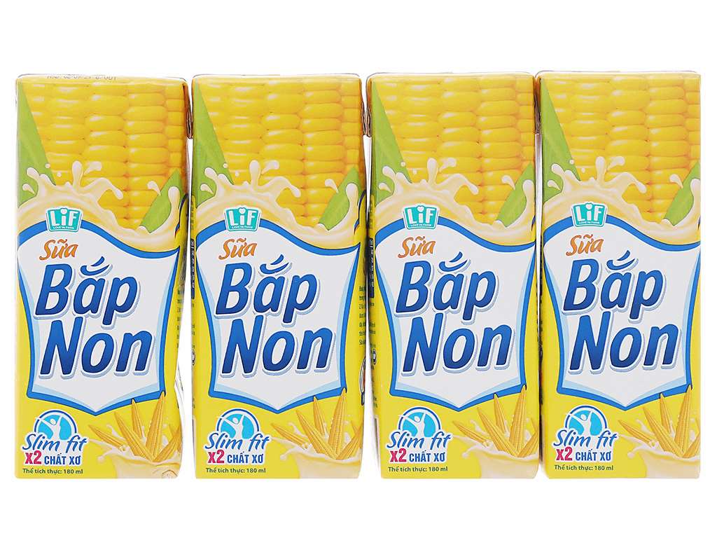 Thùng 24 hộp sữa bắp non LiF 180ml giá tốt tại Bách hoá XANH