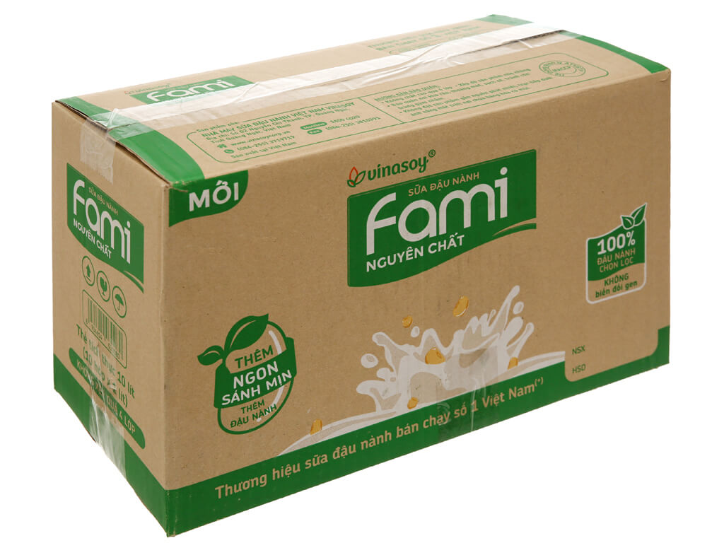 10 hộp sữa đậu nành Fami 1 lít giá tốt tại Bách hoá XANH