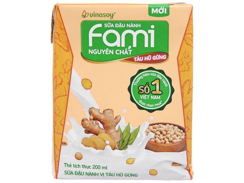 Sữa đậu nành Fami tàu hủ hộp 200ml giá tốt tại Bách hoá XANH