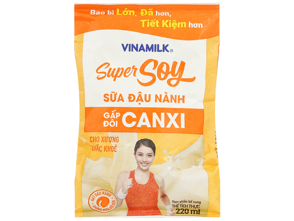 48 bịch sữa đậu Vinamilk Super Soy 220ml tại Bách hoá XANH