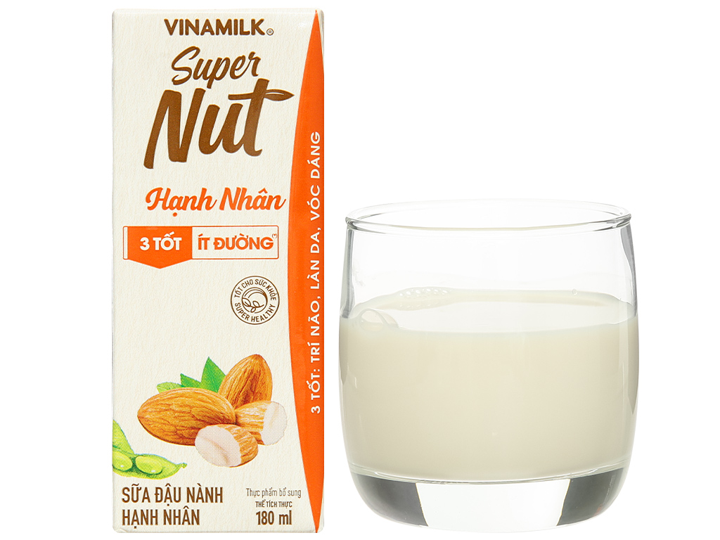 4 hộp sữa hạnh nhân Super Nut 180ml tại Bách hoá XANH