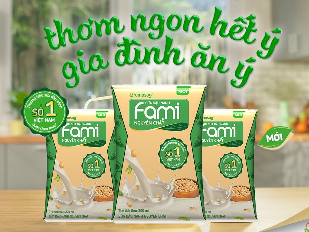 Sữa đậu nguyên chất Fami 200ml giá tốt tại Bách hoá XANH