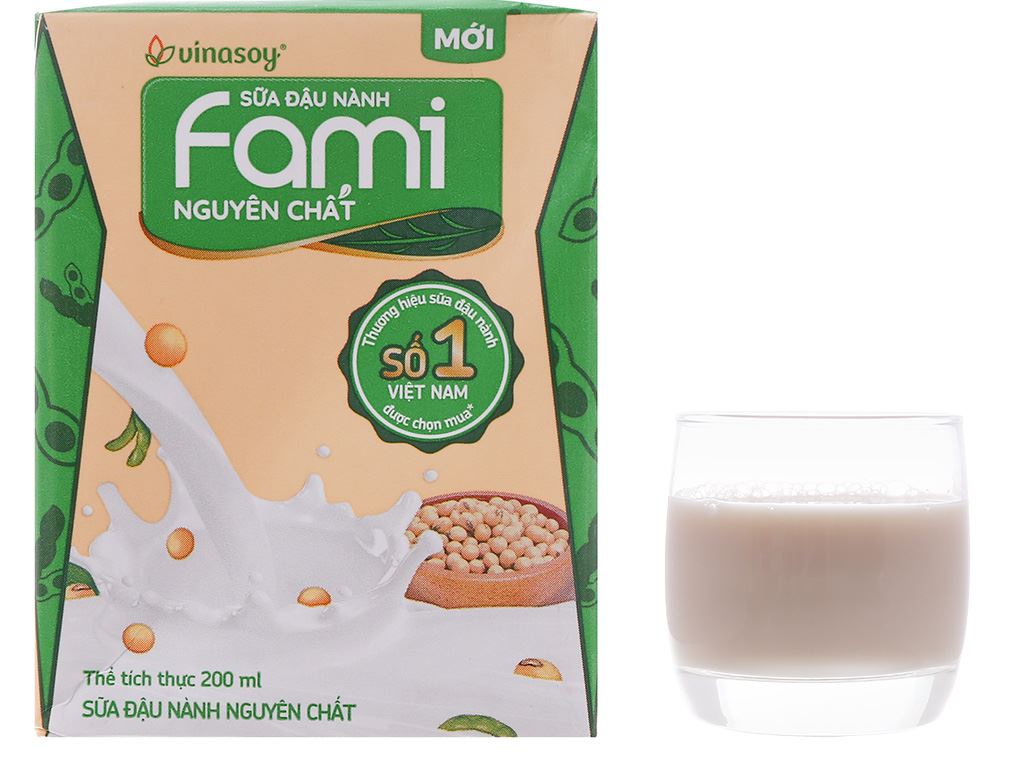 Lốc 6 hộp sữa đậu nành Fami 200ml giá tốt tại Bách hoá XANH