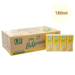 Thùng 24 hộp sữa bắp non LiF 180ml giá tốt tại Bách hoá XANH