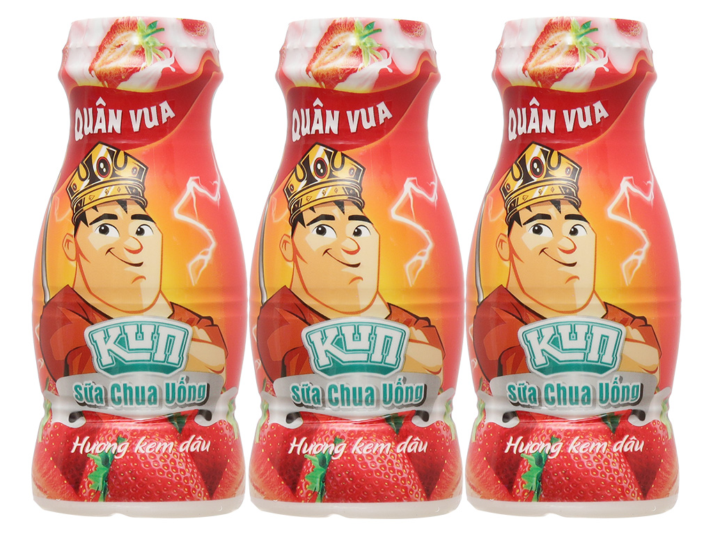 6 chai sữa kem dâu LiF Kun 90ml giá tốt tại Bách hoá XANH