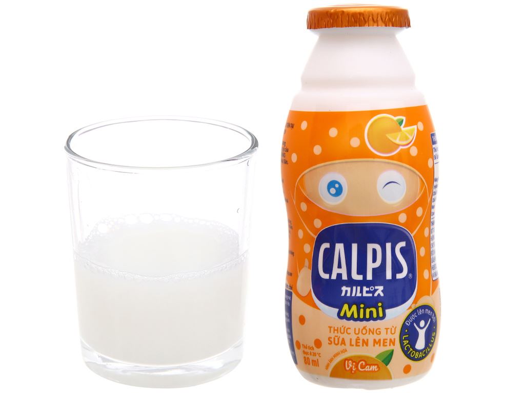 Sữa lên men cam Calpis Mini 80ml giá tốt tại Bách hoá XANH