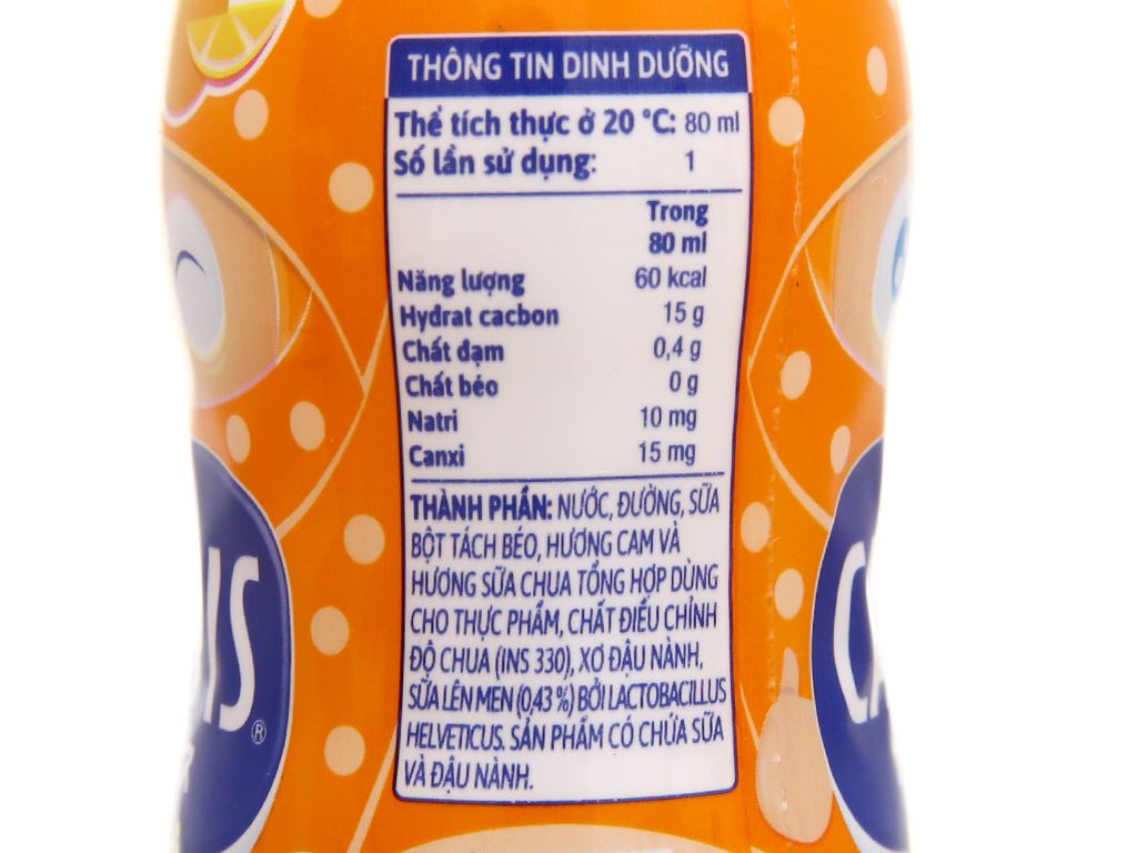 Sữa lên men cam Calpis Mini 80ml giá tốt tại Bách hoá XANH