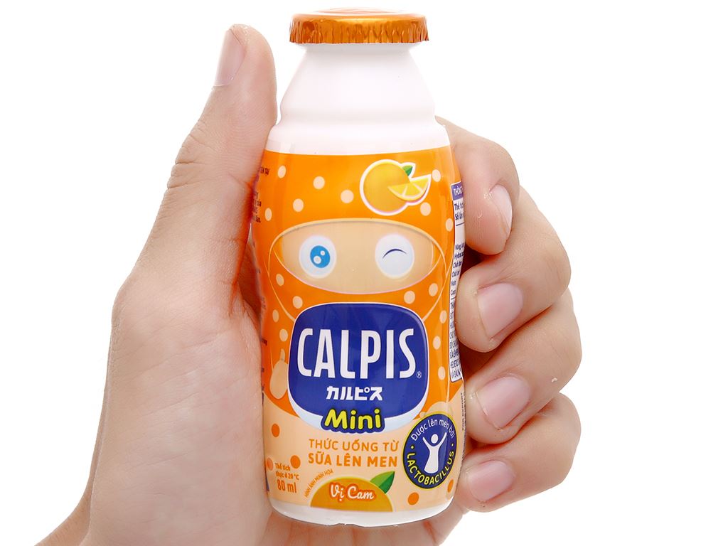 Sữa lên men cam Calpis Mini 80ml giá tốt tại Bách hoá XANH
