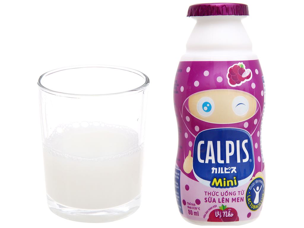 Sữa lên men nho Calpis Mini 80ml giá tốt tại Bách hoá XANH