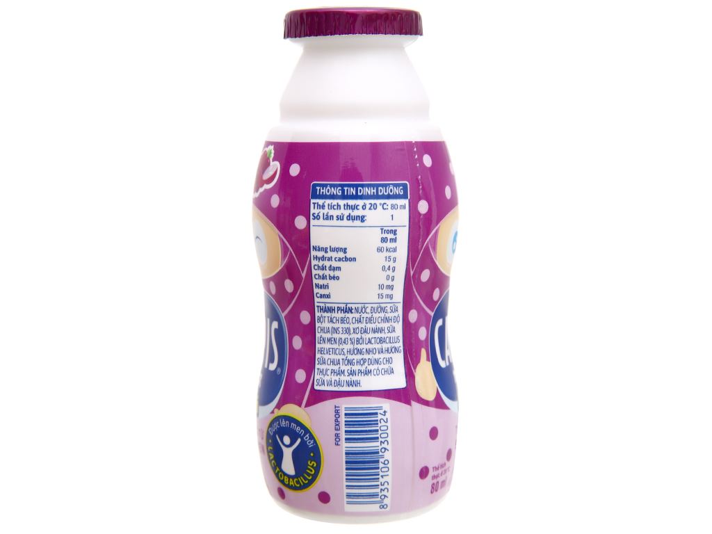 Sữa lên men nho Calpis Mini 80ml giá tốt tại Bách hoá XANH