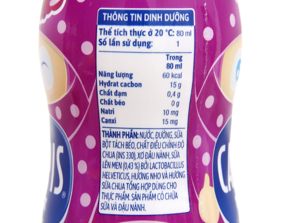Sữa lên men nho Calpis Mini 80ml giá tốt tại Bách hoá XANH