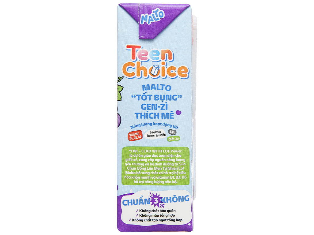 4 hộp sữa chua uống nho LOF Malto 180ml tại Bách hóa XANH