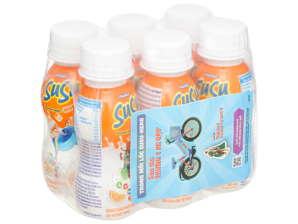48 chai sữa chua uống camSuSu có thạch 80ml Bách hóa XANH