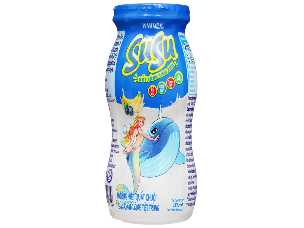48 chai sữa chua việt quất chuối SuSu 80ml tại Bách hóa XANH