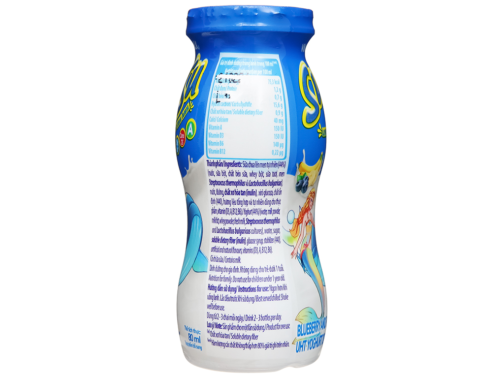 48 chai sữa chua việt quất chuối SuSu 80ml tại Bách hóa XANH
