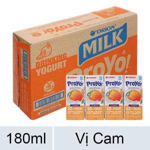 Thùng 48 hộp sữa chua uống ProYo Orion cam ép Bách hóa XANH