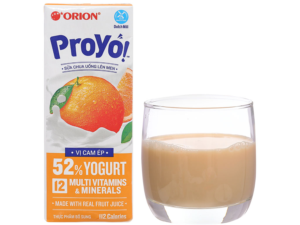 Thùng 48 hộp sữa chua uống ProYo Orion cam ép Bách hóa XANH