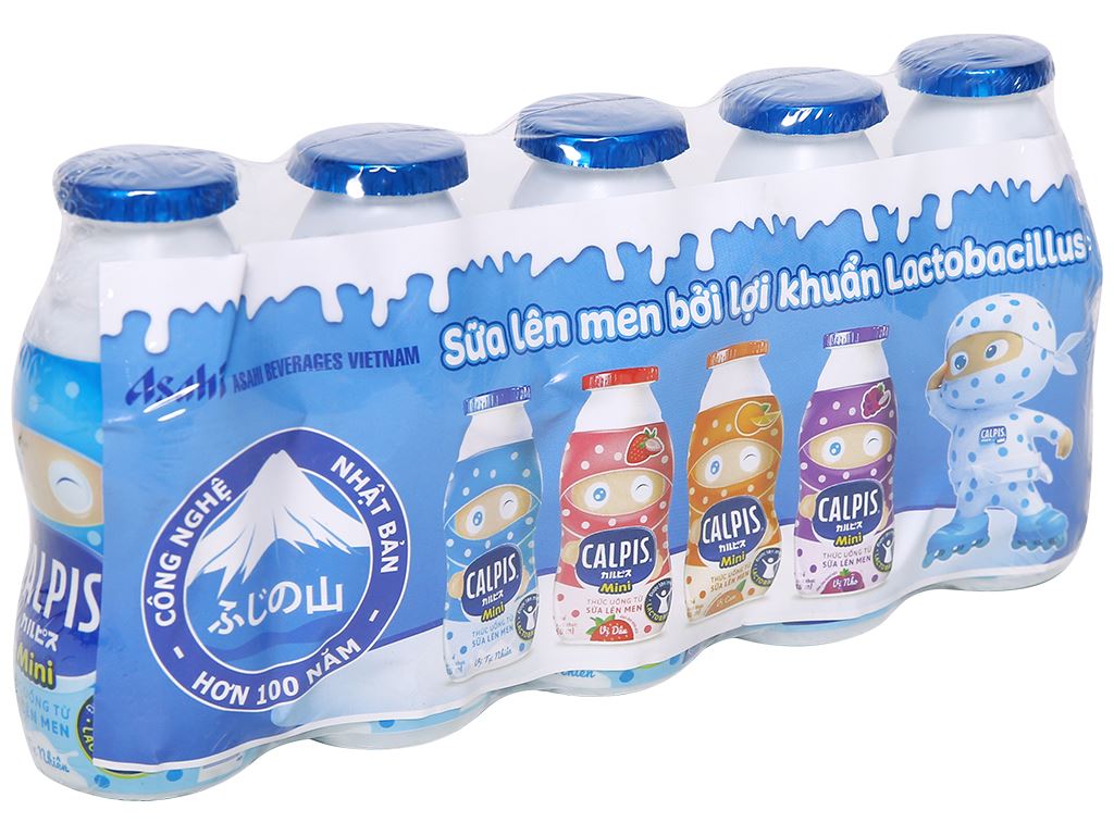 Lốc 5 chai sữa lên men Calpis 80ml giá tốt tại Bách hoá XANH