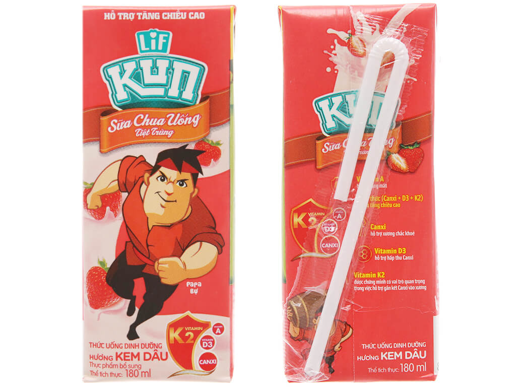 48 hộp sữa chua dâu LiF 180ml giá tốt tại Bách hoá XANH