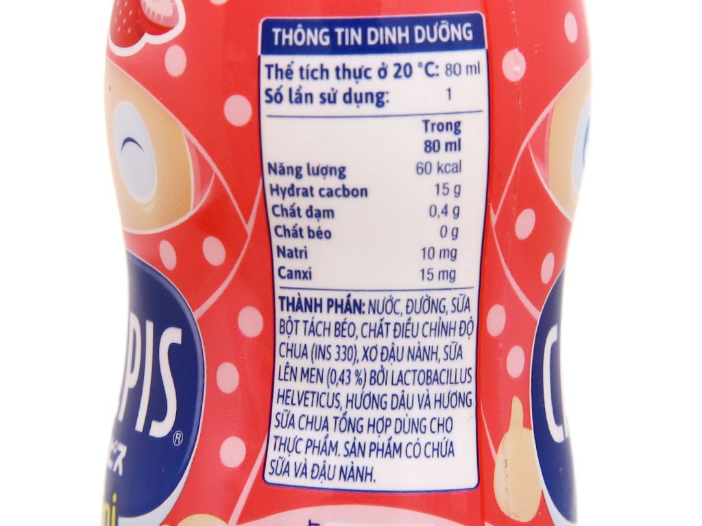 Sữa lên men dâu Calpis Mini 80ml giá tốt tại Bách hoá XANH