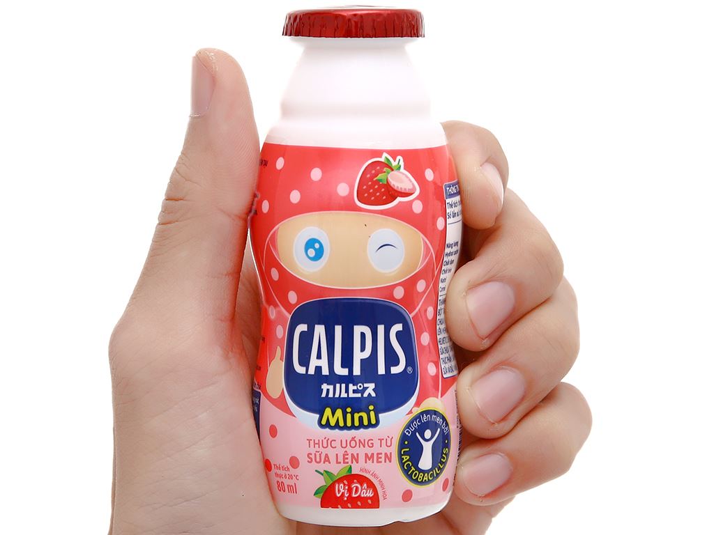 Sữa lên men dâu Calpis Mini 80ml giá tốt tại Bách hoá XANH