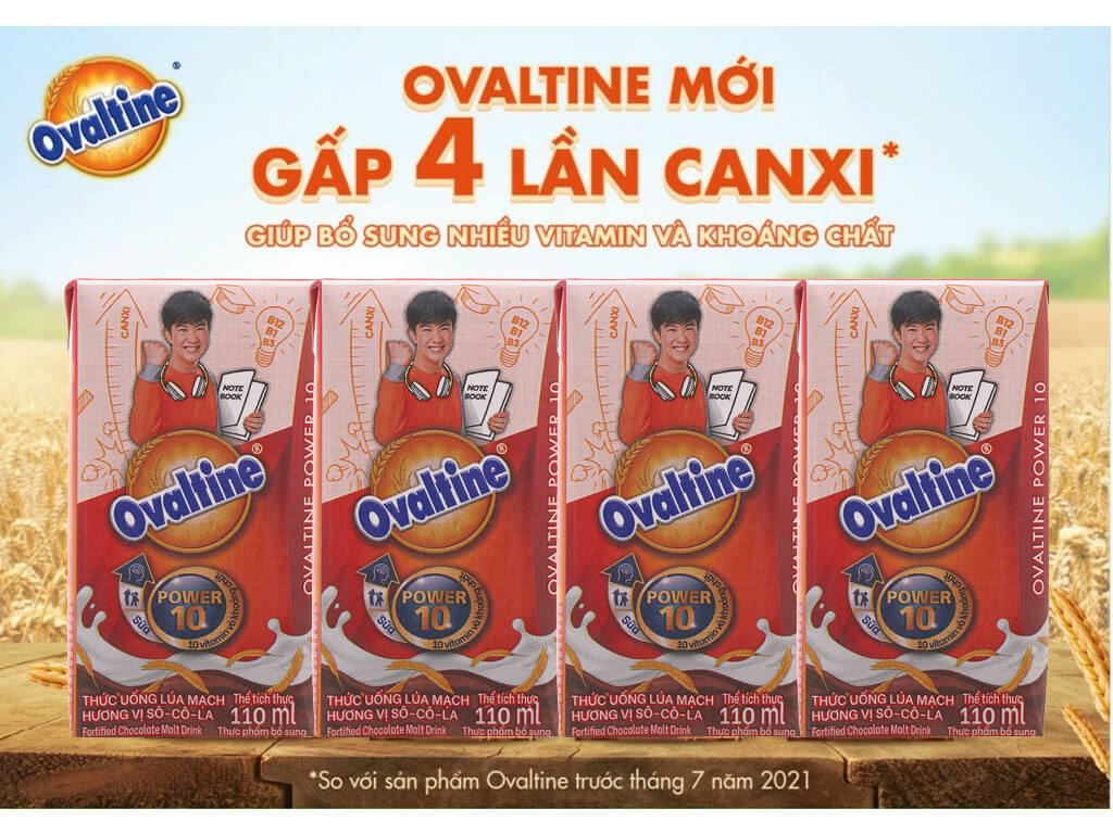 4 hộp sữa cacao Ovaltine 110ml giá tốt tại Bách hoá XANH