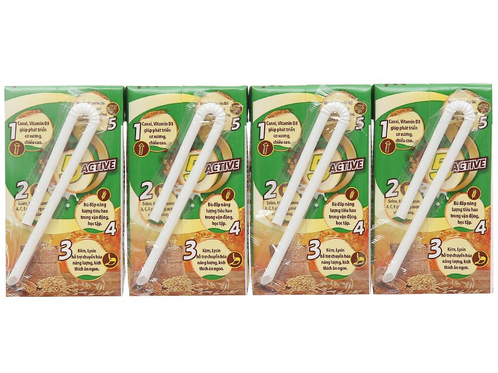 4 hộp sữa lúa mạch Care 100 Active 110ml tại Bách hóa XANH