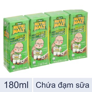 4 hộp sữa lúa mạch VPMilk Nutrimalt 180ml tại Bách hóa XANH