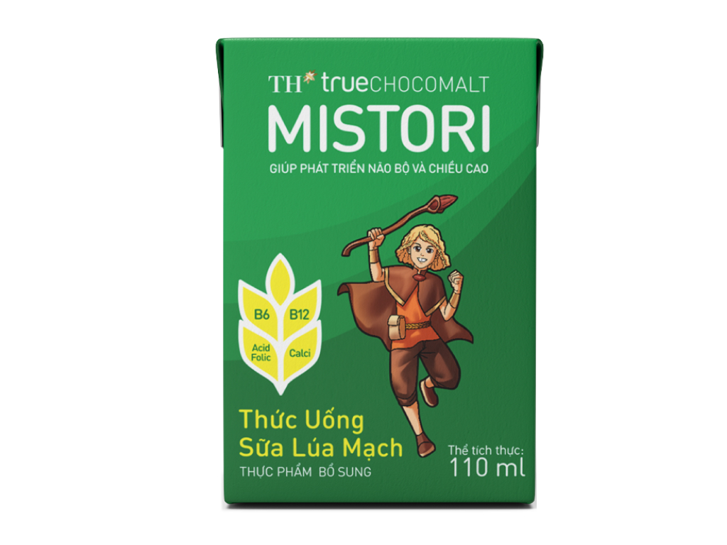 Sữa lúa mạch TH True Chocomalt Mistori hộp 110ml
