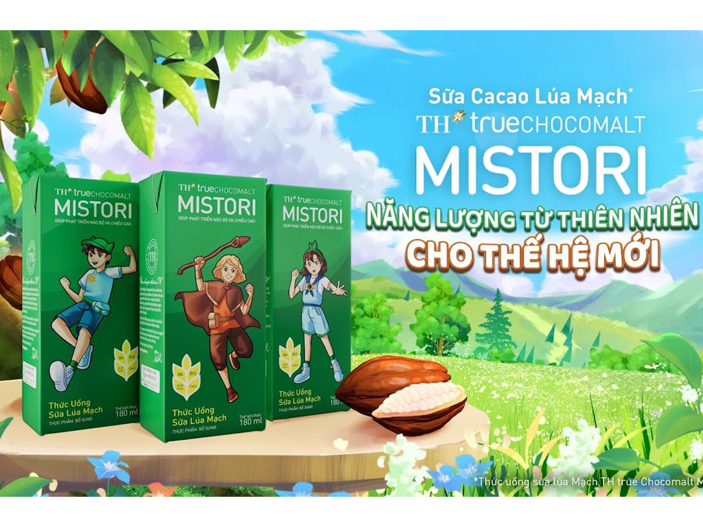 4 hộp sữa lúa mạch TH Mistori 180ml tại Bách hóa XANH