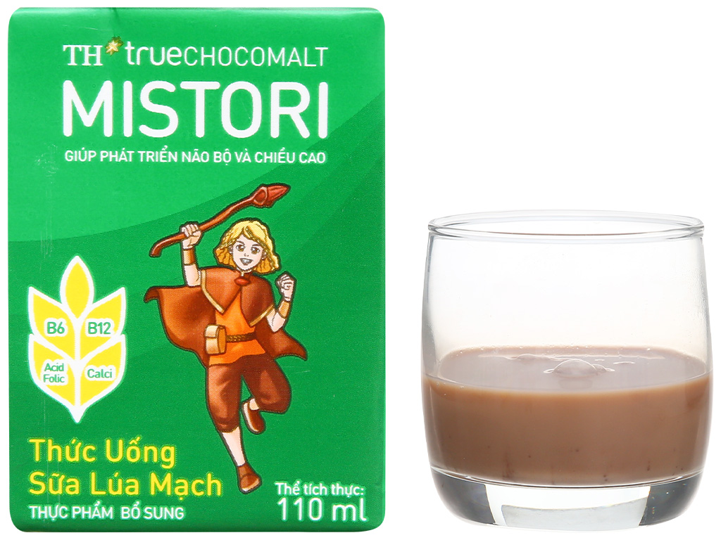 Thùng 48 hộp sữa lúa mạch TH Mistori 110ml tại Bách hóa XANH