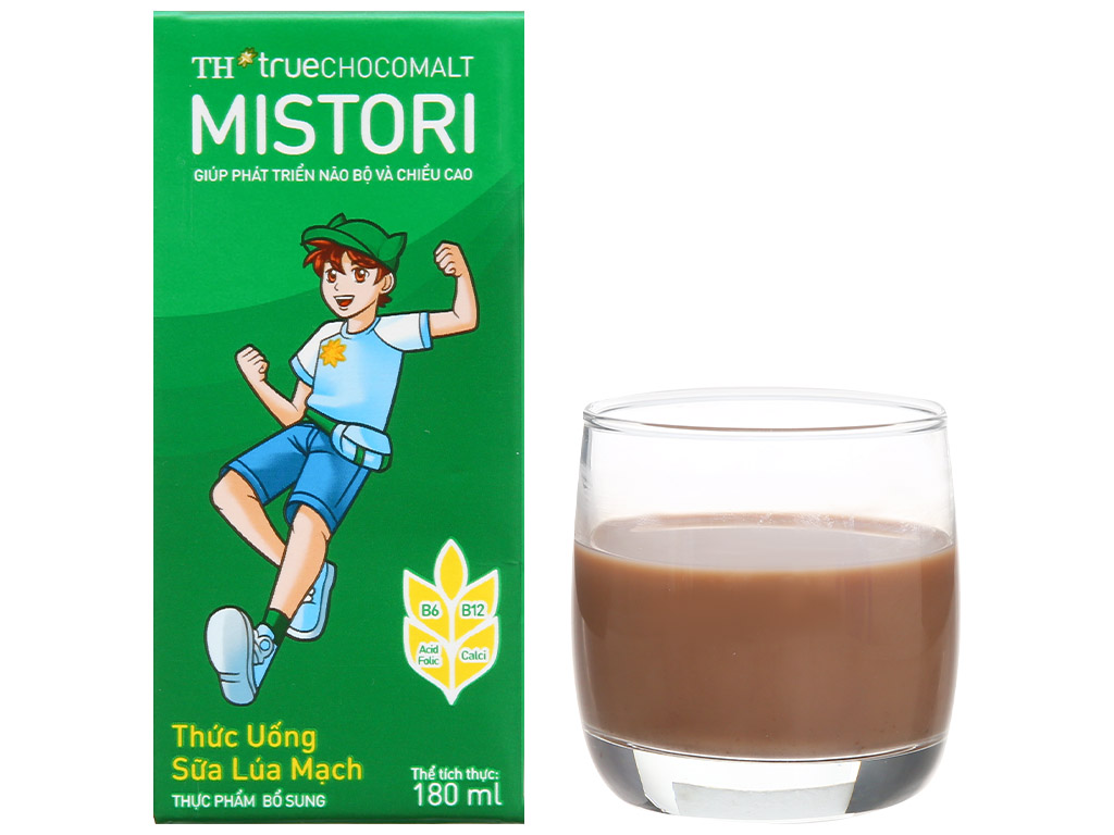 48 hộp sữa lúa mạch TH Mistori 180ml tại Bách hóa XANH