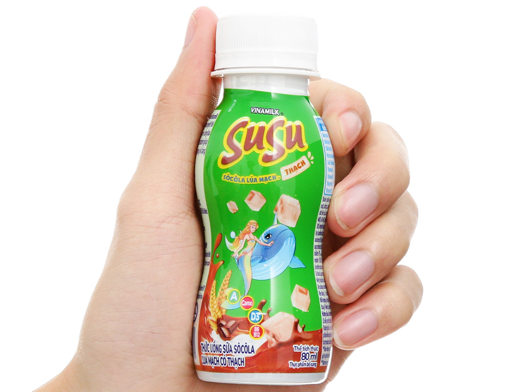 6 chai sữa lúa mạch thạch Vinamilk SuSu 80ml Bách hóa XANH
