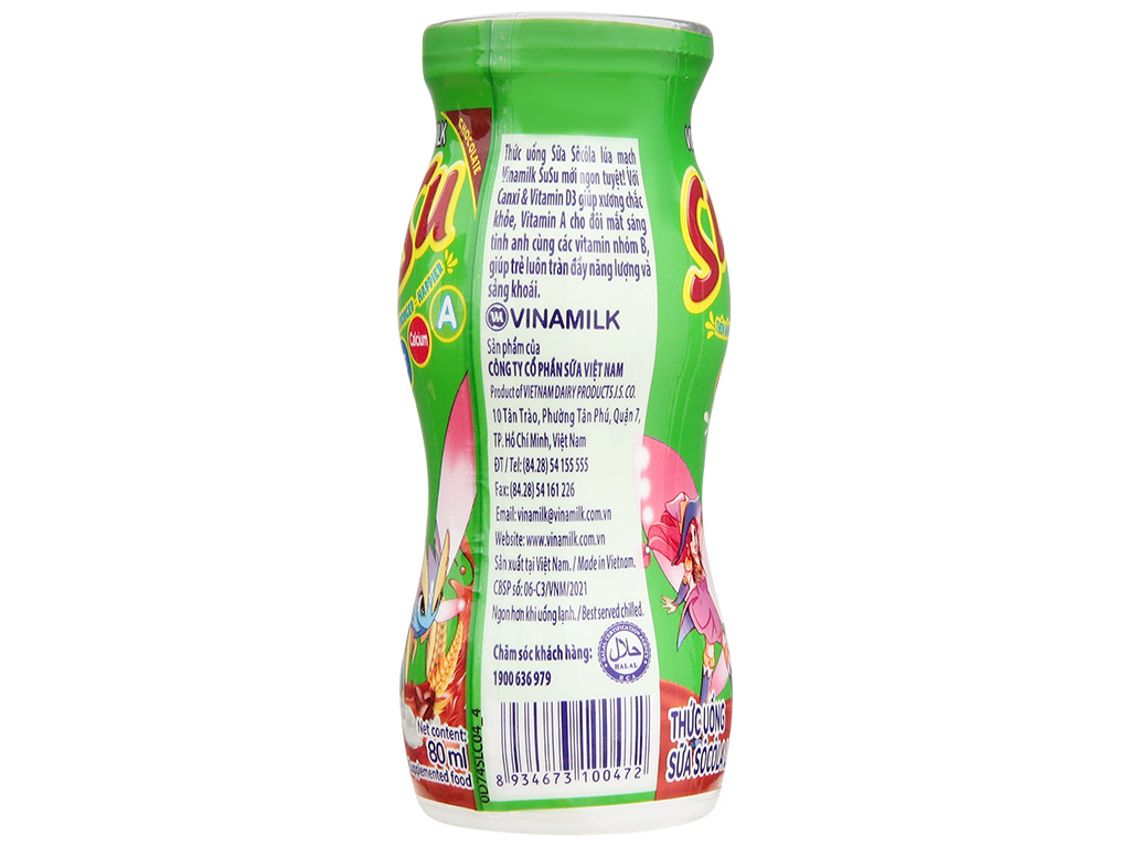 6 chai sữa lúa mạch Vinamilk SuSu 80ml tại Bách hóa XANH