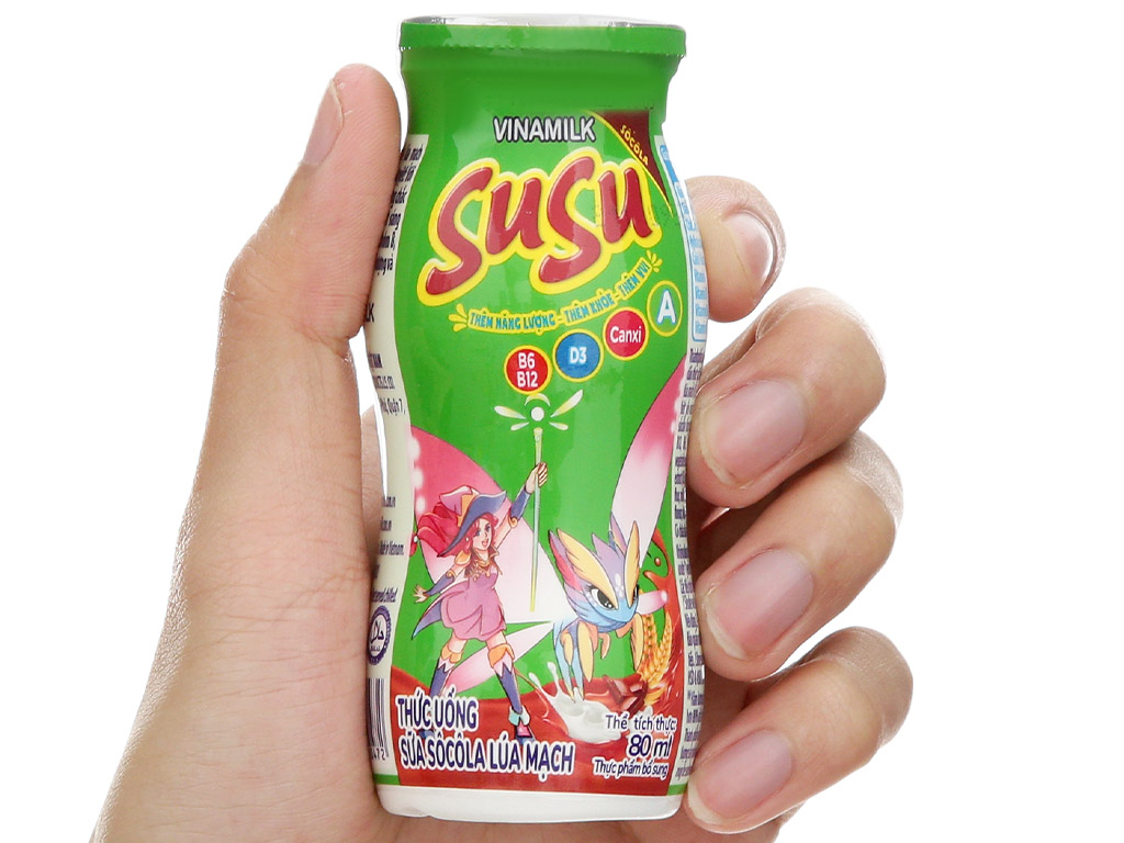 6 chai sữa lúa mạch Vinamilk SuSu 80ml tại Bách hóa XANH