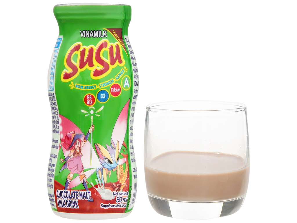 6 chai sữa lúa mạch Vinamilk SuSu 80ml tại Bách hóa XANH