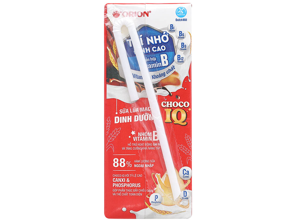 4 hộp sữa lúa mạch Orion CHOCO IQ 180ml tại Bách hóa XANH