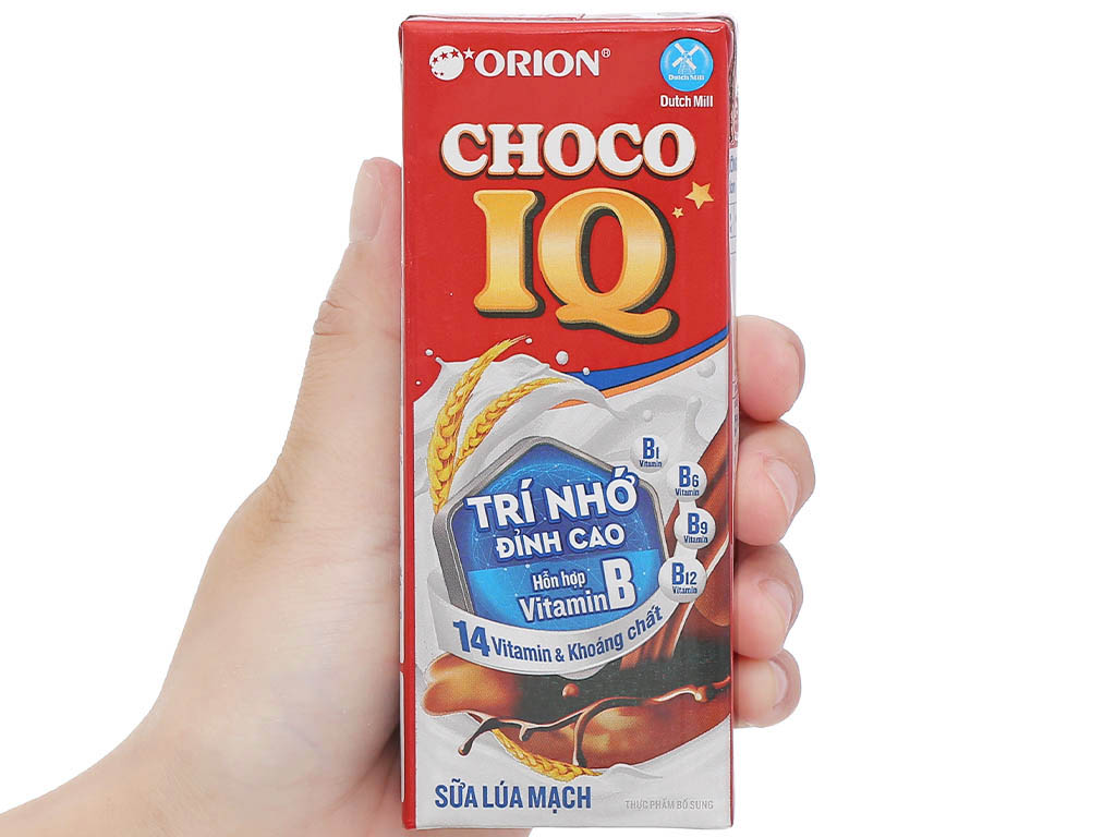 4 hộp sữa lúa mạch Orion CHOCO IQ 180ml tại Bách hóa XANH