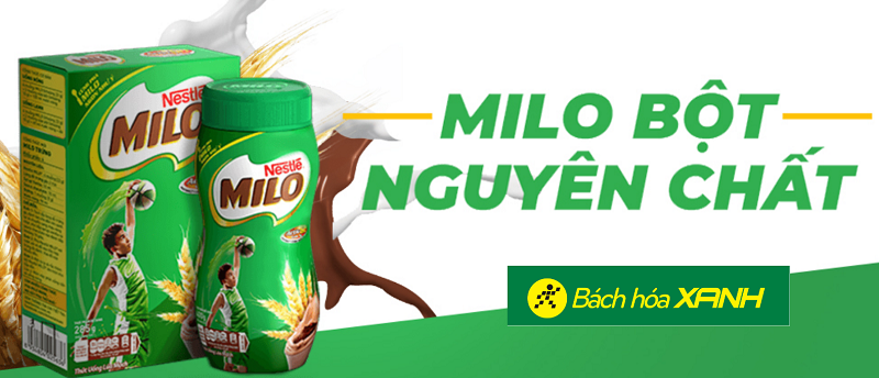 Bột uống lúa mạch Milo túi 220g giá tốt tại Bách hoá XANH
