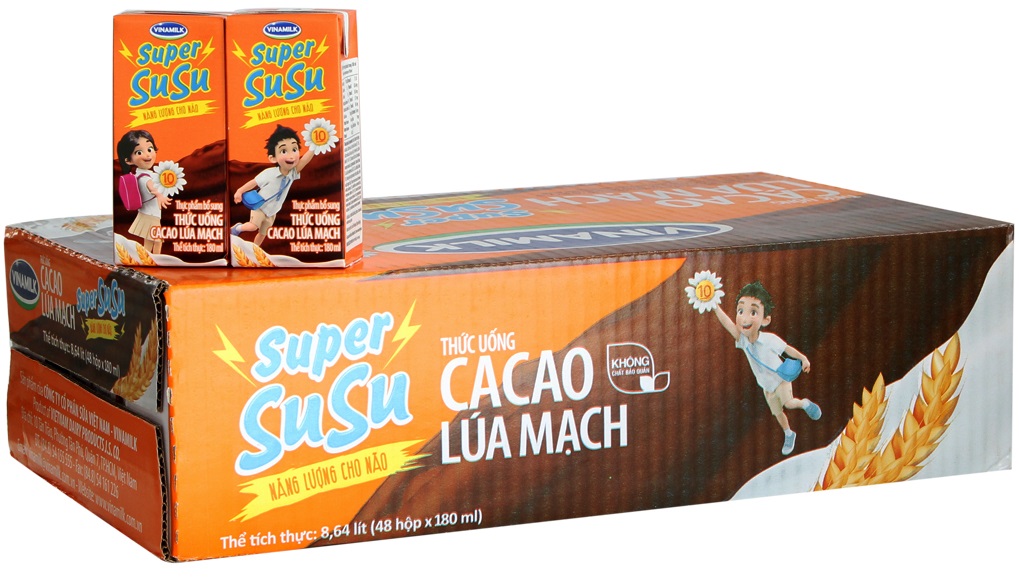 THỨC UỐNG CACAO SUPER SUSU 110ML THÙNG