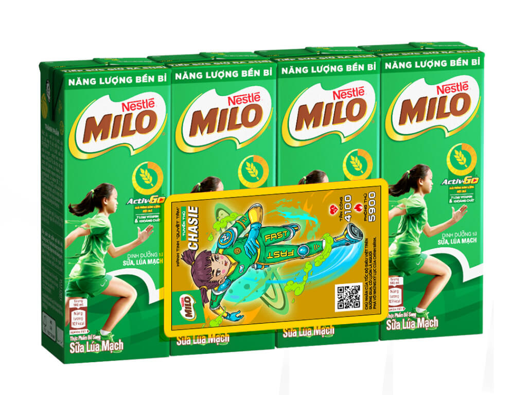 48 hộp sữa Milo Active Go 180ml giá tốt tại Bách hoá XANH