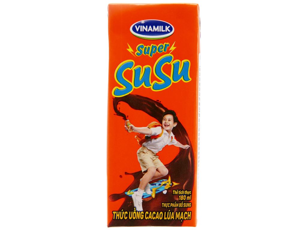 Thùng 48 hộp sữa Super Susu 180ml giá tốt tại Bách hoá XANH