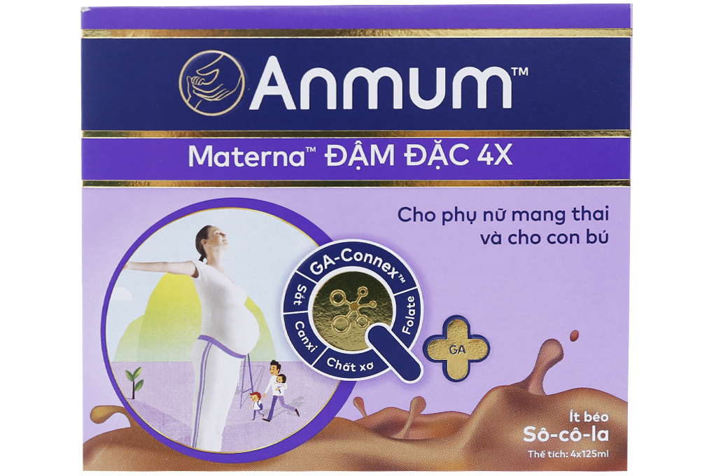 4 hộp Anmum Materna socola 125ml giá tốt tại Bách hoá XANH