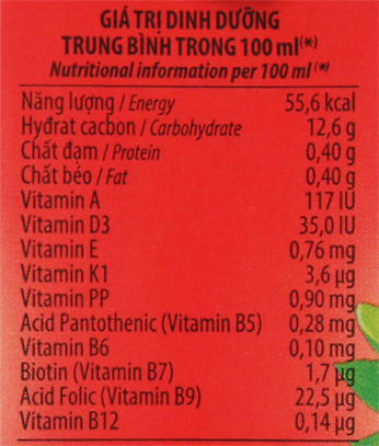 4 hộp nước dâu sữa Vfresh 180ml giá tốt tại Bách hoá XANH