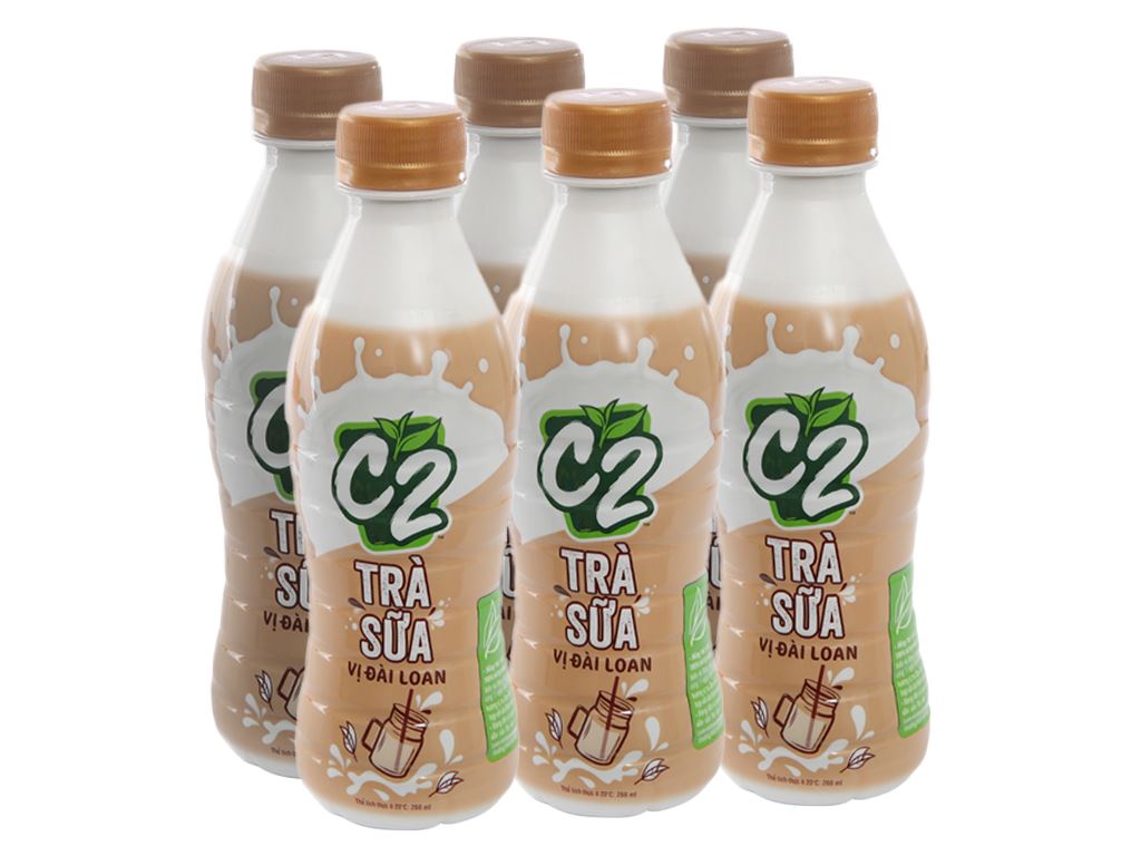 6 chai trà sữa Đài Loan C2 260ml giá tốt tại Bách hoá XANH