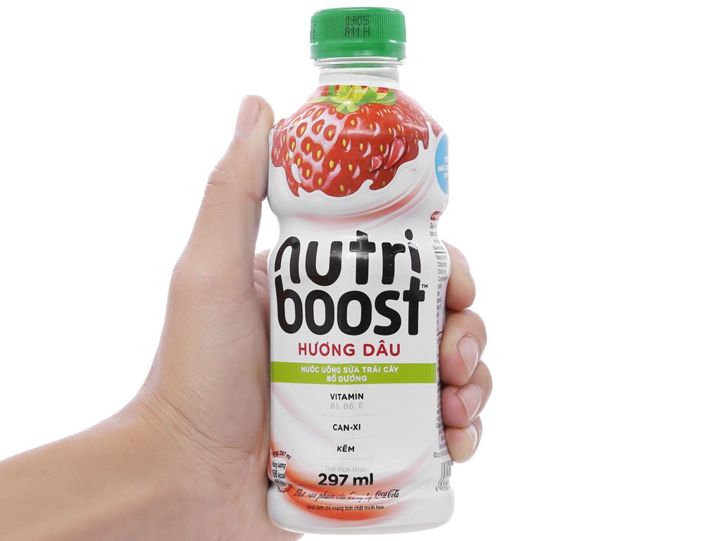 24 chai sữa Nutriboost dâu 297ml giá tốt tại Bách hoá XANH