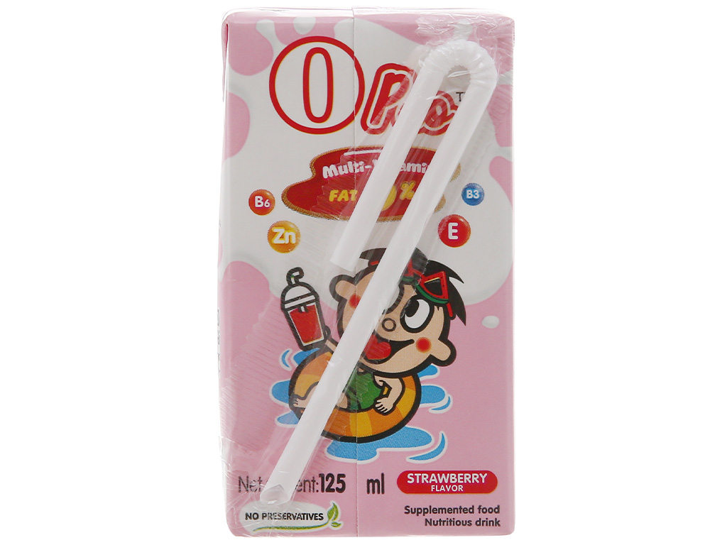 4 hộp thức uống dinh dưỡng Want Want OPAO dâu 125ml ở Bách Hoá XANH